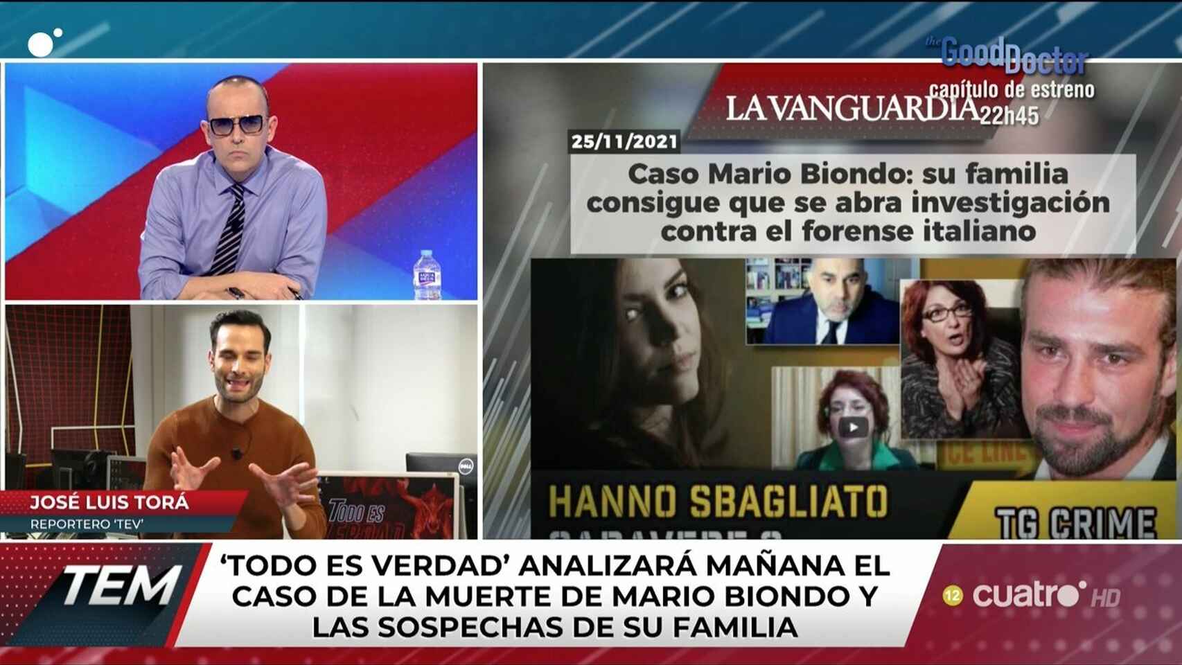 Caso Mario Biondo: Mediaset da el paso con un especial sobre la muerte ...