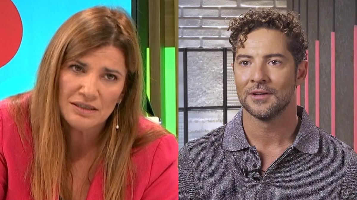 María Claver no puede contenerse al ver esta escena de David Bisbal ...