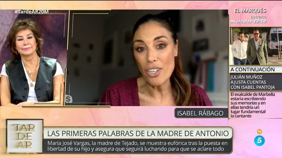 Isabel Rábago da la respuesta clave respecto a Antonio Tejado en ...
