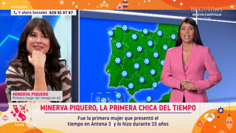 La vida actual de Minerva Piquero, la pionera 'mujer del tiempo' de los 90 y su sorprendente ...