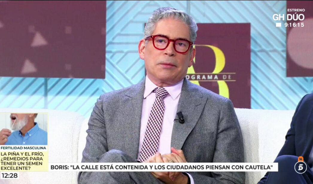 El miedo de Boris Izaguirre ante la pregunta de Ana Rosa por Venezuela ...